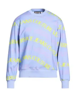 Versace Logo-print French Terry Sweatshirt - Blue