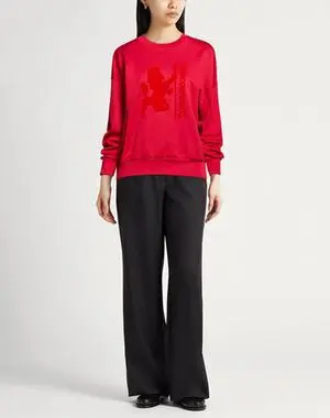 SEMICOUTURE Crewneck Flocked Logo Sweatshirt