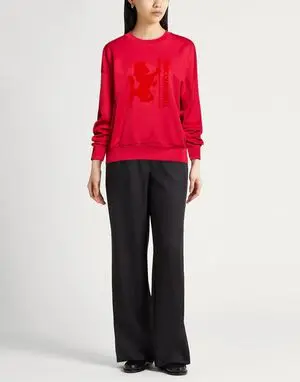 SEMICOUTURE Crewneck Flocked Logo Sweatshirt