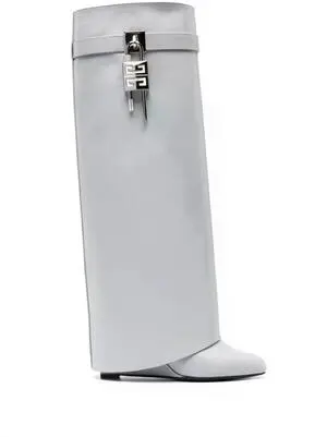 Givenchy Silver Tone Boots For Women
