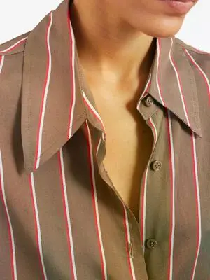 THE FRANKIE SHOP Striped Buttoned Shirt