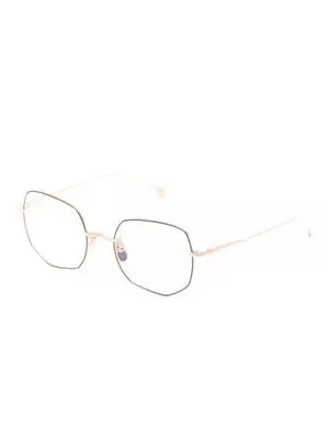 Dita Marea Octagon Frame Glasses - Brown
