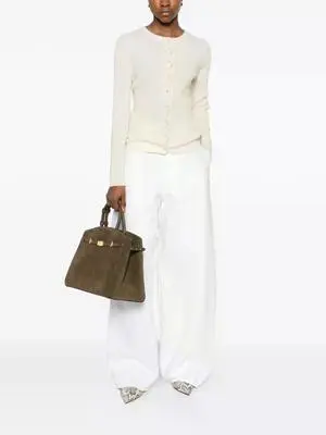 ALLUDE Ribbed Cardigan