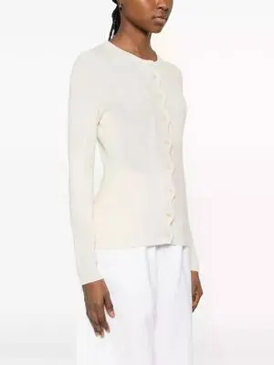 ALLUDE Ribbed Cardigan