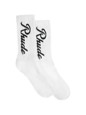 Rhude Destinado Script Socks