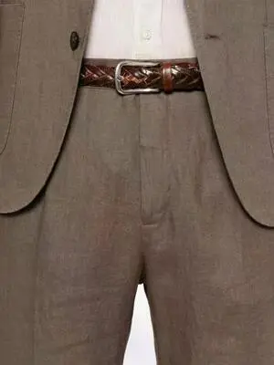 MANUEL RITZ Single-breasted Patch-pocket Suit - Brown