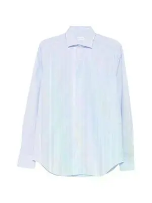 XACUS Striped Long-sleeve Shirt - Blue