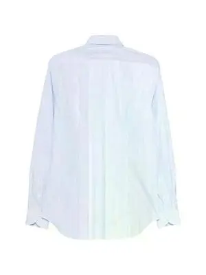 XACUS Striped Long-sleeve Shirt - Blue