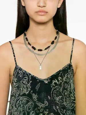 R13 Medallion-print Midi Dress - Black