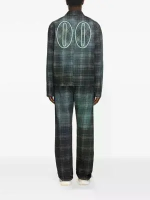 Off-White Check Jacquard Denim Jacket