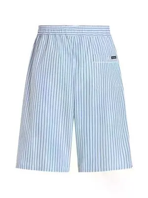 Dolce & Gabbana Striped Poplin Bermuda Shorts