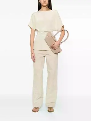 Tove Tieve Croc-effect Trousers