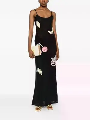 LESLIE AMON Fruit Punch Maxi Slip Dress