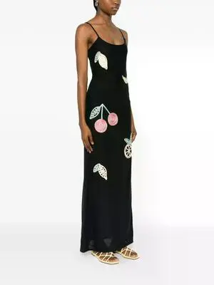 LESLIE AMON Fruit Punch Maxi Slip Dress