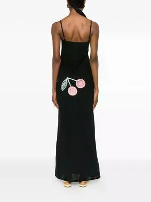 LESLIE AMON Fruit Punch Maxi Slip Dress