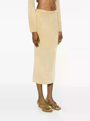 LESLIE AMON Sun Knit Midi Skirt