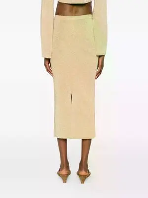 LESLIE AMON Sun Knit Midi Skirt