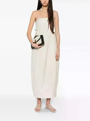 ST. AGNI Pleated Cocoon Dress