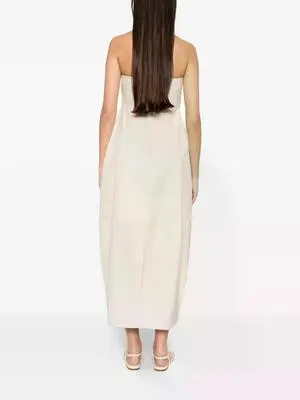 ST. AGNI Pleated Cocoon Dress