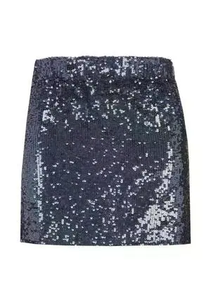 P.a.r.o.s.h Sequin-embellished Mini Skirt - Blue