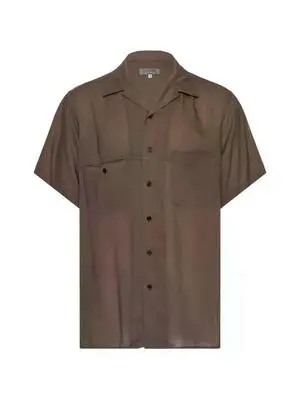 Yohji Yamamoto Short-sleeve Camp-collar Shirt