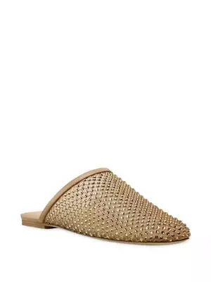 STUART WEITZMAN Crystal-embellished Sandals - Neutrals
