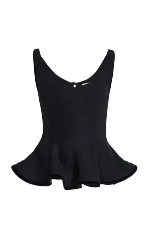 HARITHAND Sleeveless Peplum Top
