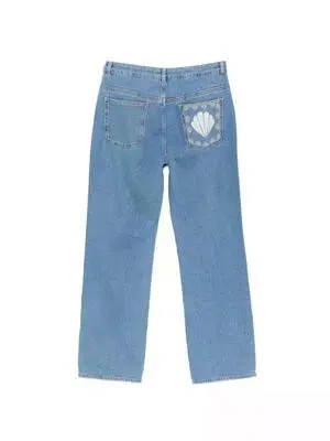 PENNYBLACK Shell-embroidered Straight-leg Jeans