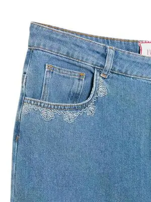 PENNYBLACK Shell-embroidered Straight-leg Jeans
