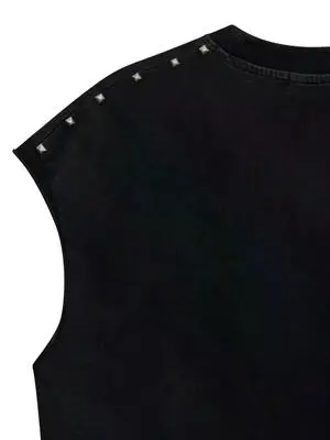 ACUPUNCTURE 1993 Stud-embellished Logo-print T-shirt