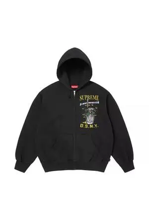 Supreme Zip-up Hoodie - Black