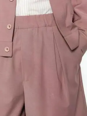 NEW YORK RESIDENT Pleated Elasticated-waist Shorts