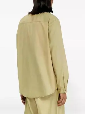 DIESEL® Oval D Zip-up Shirt - Neutrals