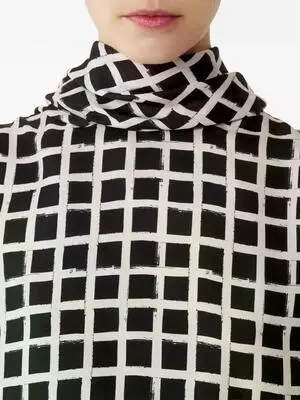 LANVIN Check-pattern Sleeveless Top