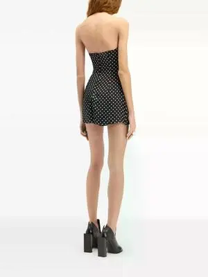 JEAN PAUL GAULTIER Polka Dot-pattern Playsuit - Black