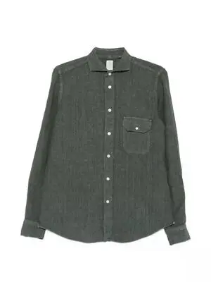 FINAMORE 1925 Flap-pocket Spread-collar Shirt