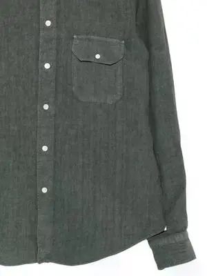 FINAMORE 1925 Flap-pocket Spread-collar Shirt