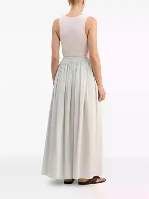 Loulou De Saison Naya Gathered Midi Skirt - Neutrals