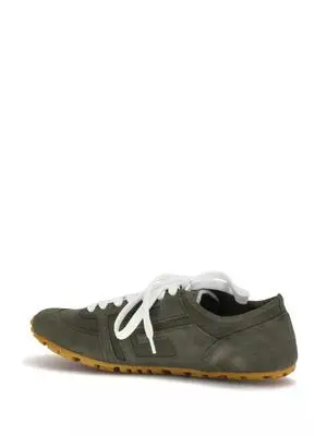 Balmain Racer Lace-up Sneakers - Green