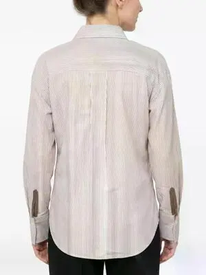 Brunello Cucinelli Striped Long-sleeve Button-down Shirt