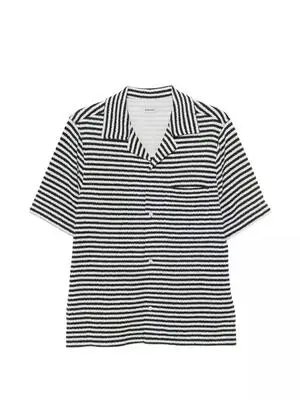 Simkhai Striped Short-sleeve Shirt - Blue