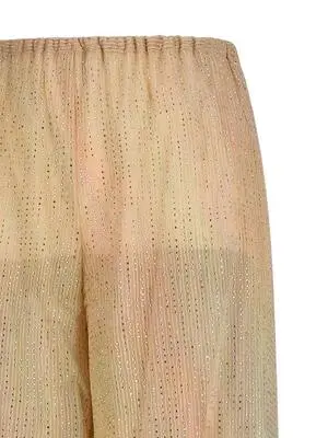 Ermanno Scervino Rhinestone-embellished Palazzo Pants