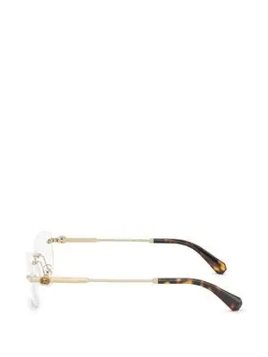SWAROVSKI Rimless Oval-frame Glasses