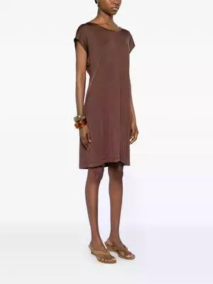 Liu Jo Short Shiny Jersey Dress With V-neck Back