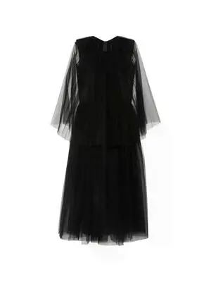 Alchemy Fashions Tulle-layered Flared Dress