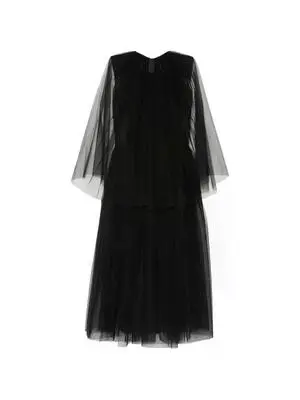 Alchemy Fashions Tulle-layered Flared Dress