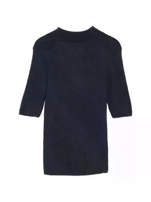 DUNST Ribbed-knit Polo Shirt