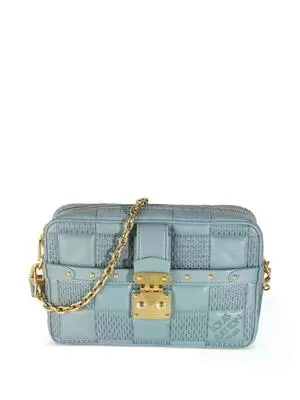 LOUIS VUITTON 2021-2023 Pm Glacier Damier Crossbody Bag - Blue