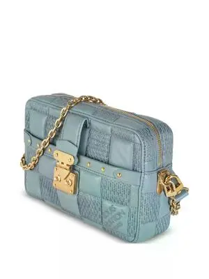 LOUIS VUITTON 2021-2023 Pm Glacier Damier Crossbody Bag - Blue