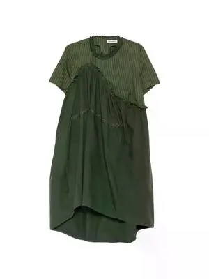 Henrik Vibskov Bon Chalant Striped Ruffled Dress - Green